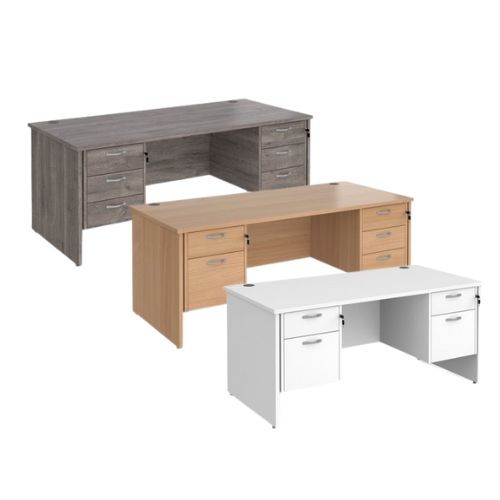 Panel End Desk 2 X 2 Drawer Pedestals