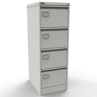 Silverline Executive 4 Drawer Individually Locking Foolscap Filing ...