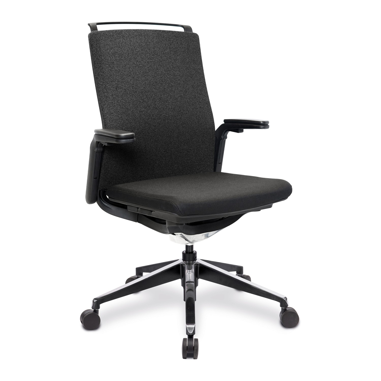Sennen High Back Fabric Manager Chair with Slimline Seat & Back, Built ...