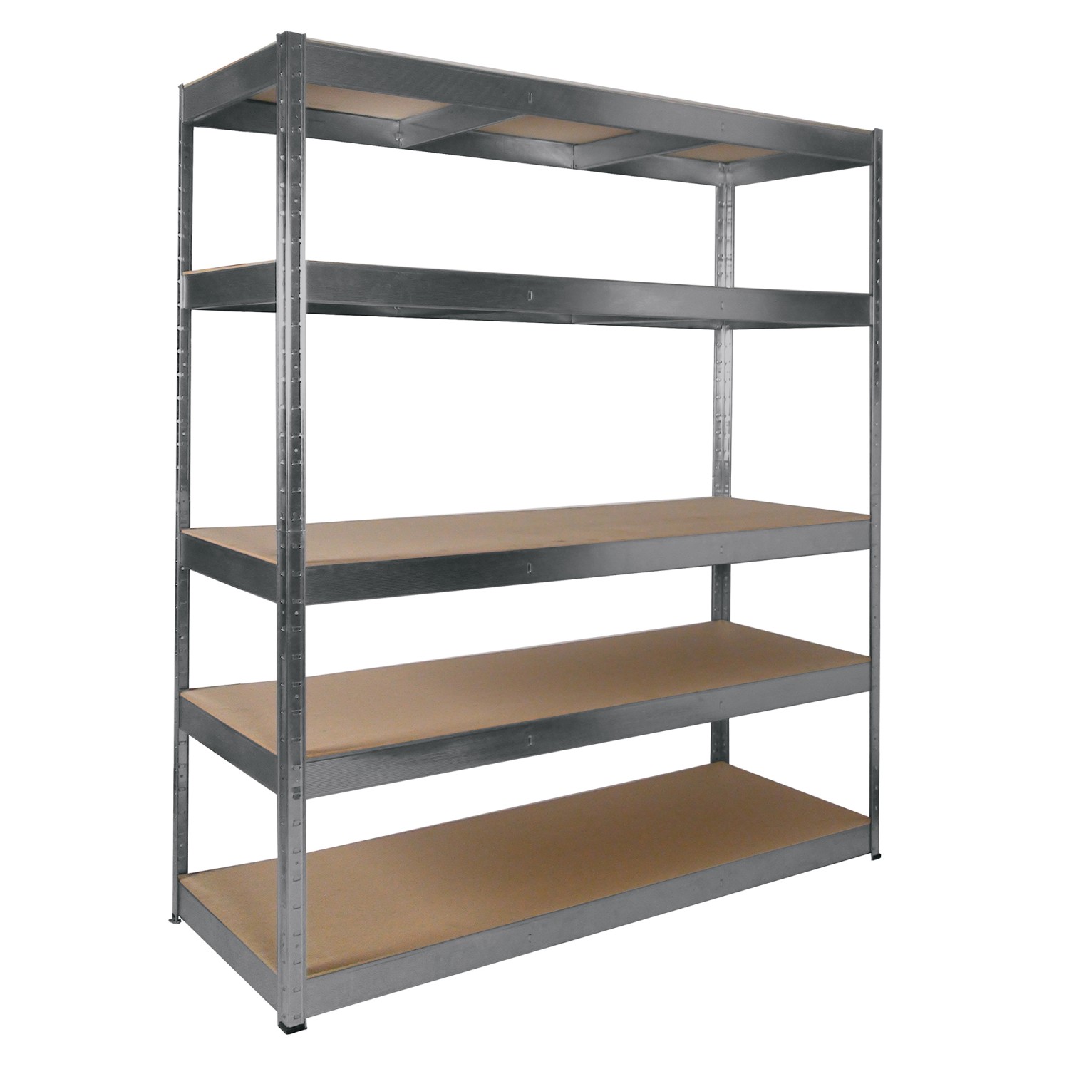 Galvanised Steel Boltless Shelving 1800x1600x600mm - Office Monster