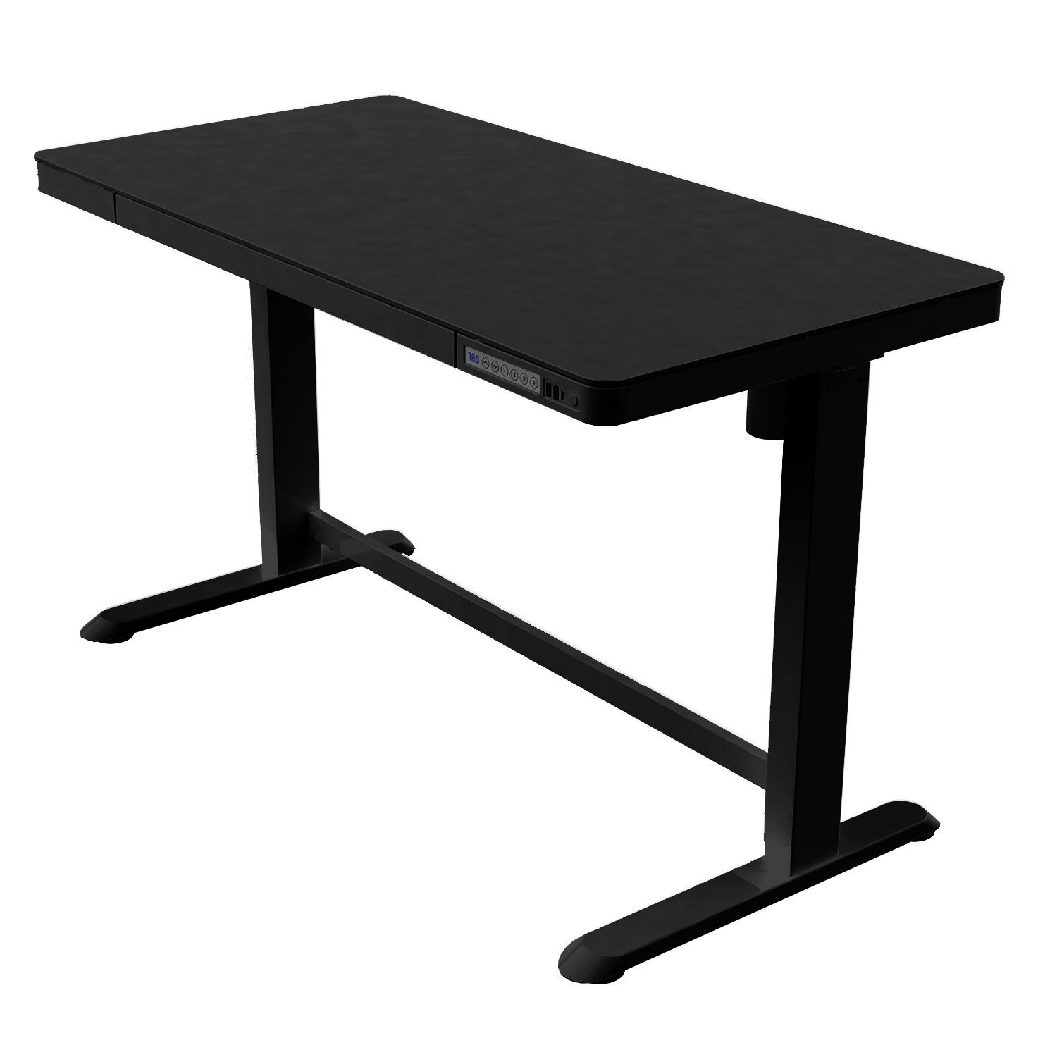 Darwin Height Adjustable Smart Desk Matt Black 1200 x 600mm - Office ...