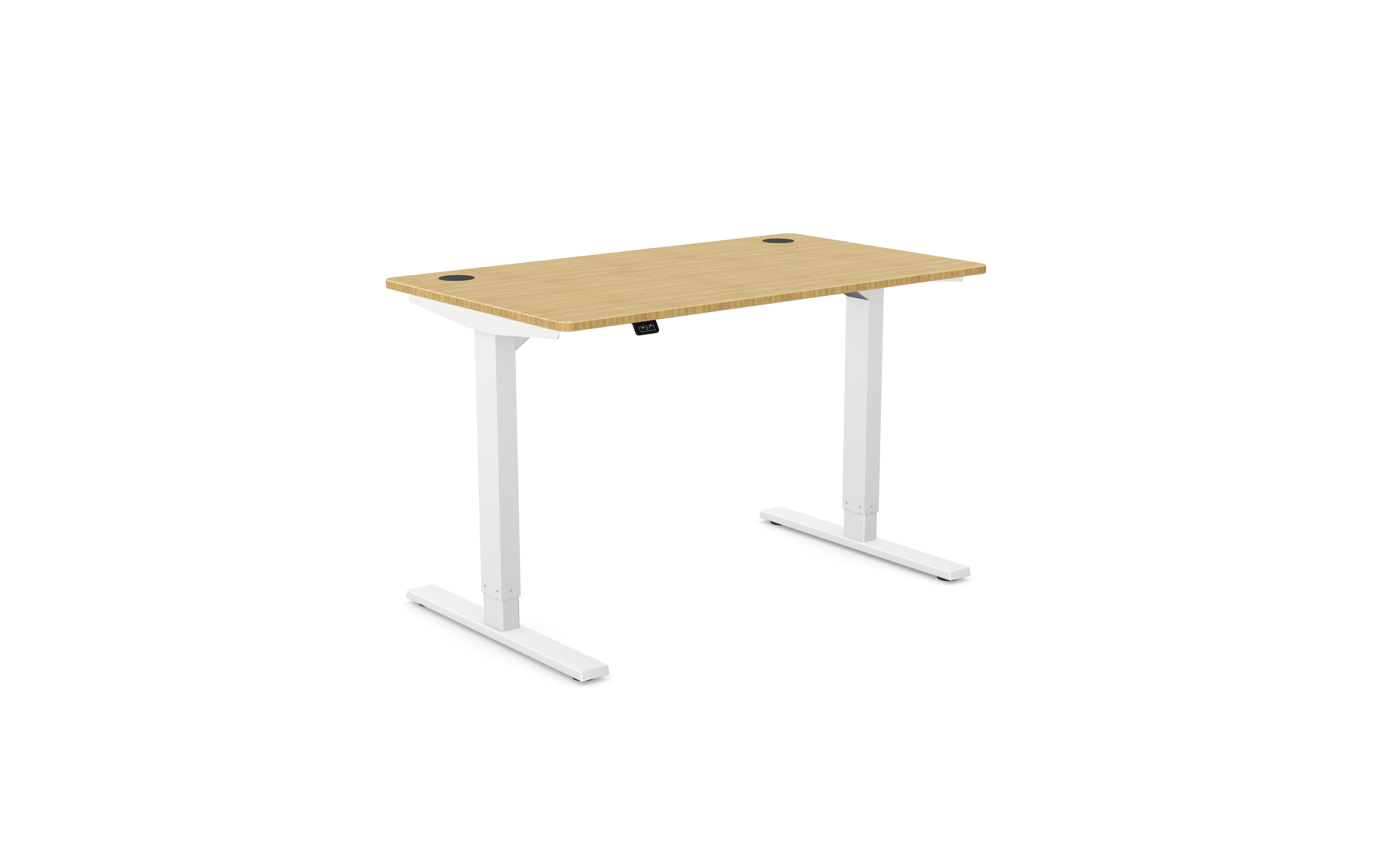 Zoom Single Height Adjustable Desk 1200 x 700mm - Rectangular Bamboo ...