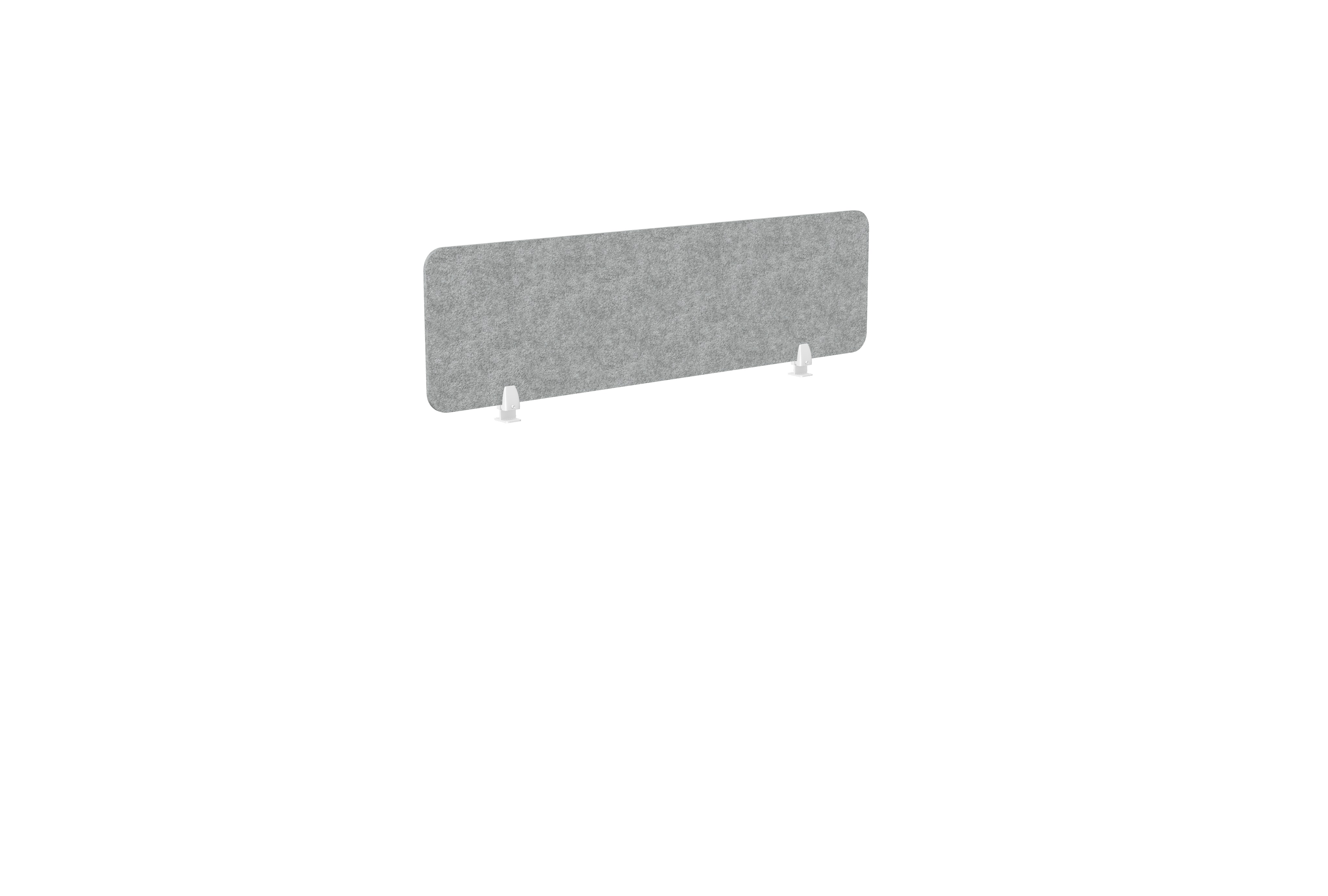 PET Screen - Desk Mounted Straight Top 1390w x 400h - Plain - Grey ...