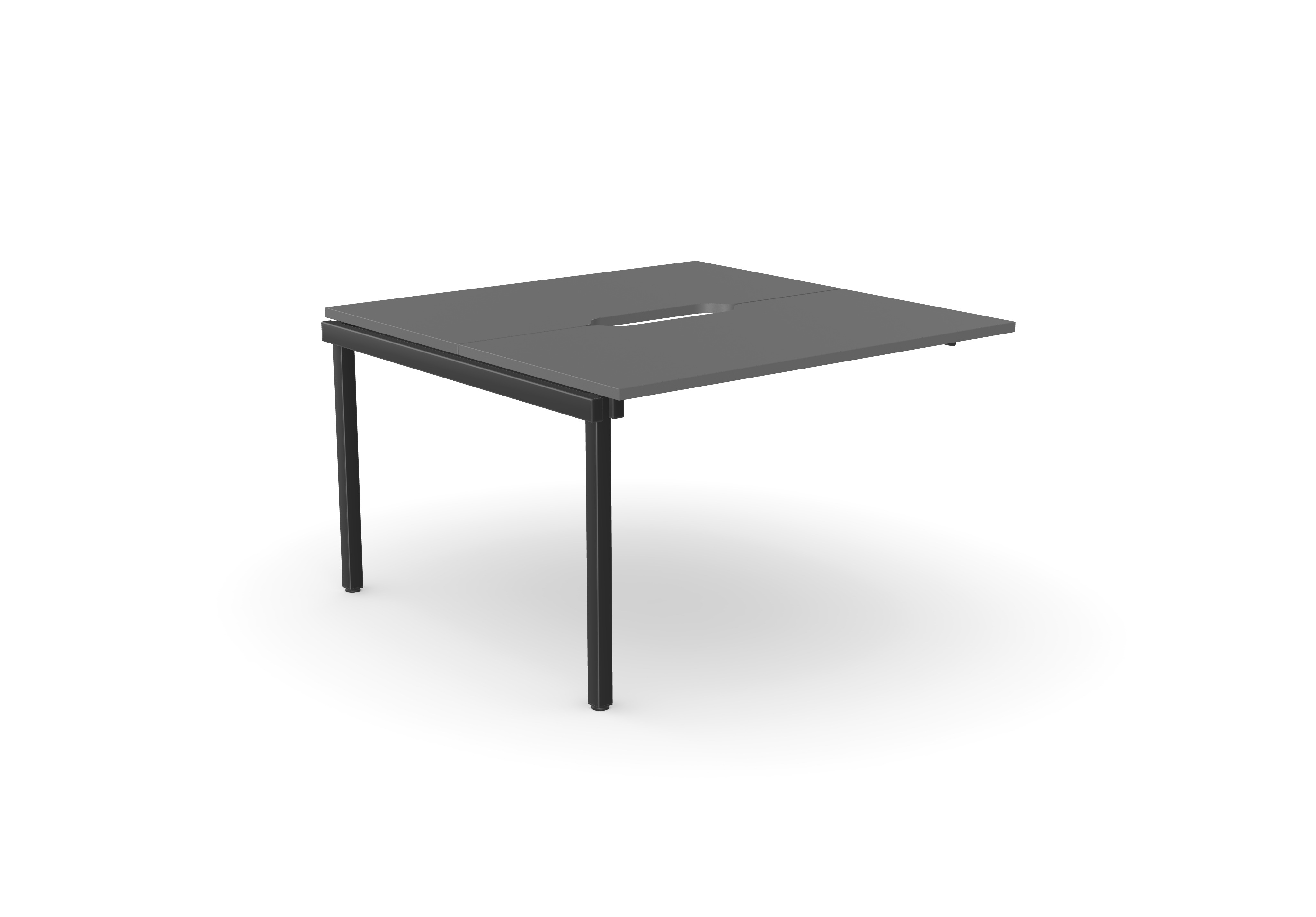 C-sense 1 Person Bench Desk Add-On Portal Top 1200 x 600 - Graphite ...