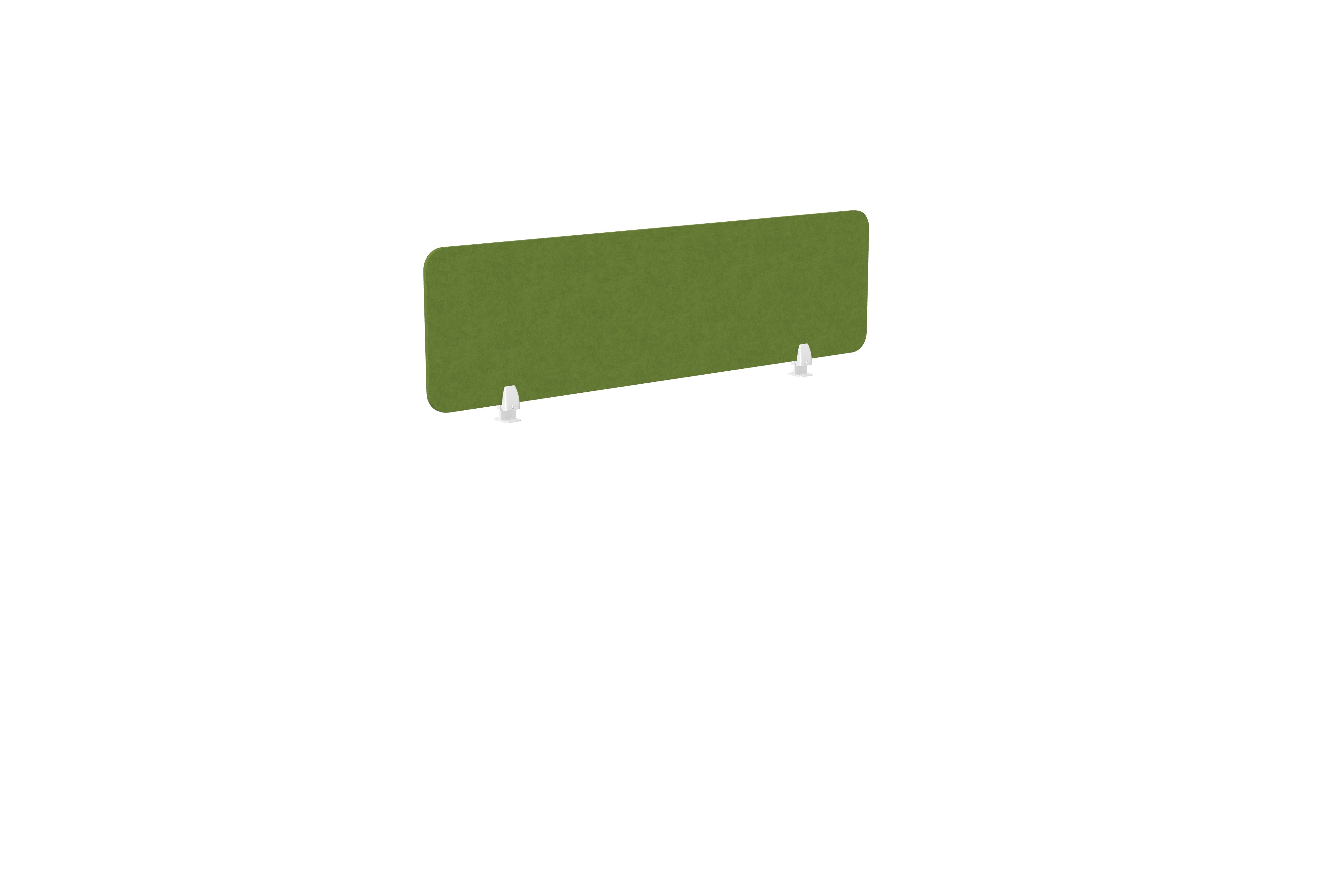 PET Screen - Desk Mounted Straight Top 1390w x 400h - Plain - Green ...