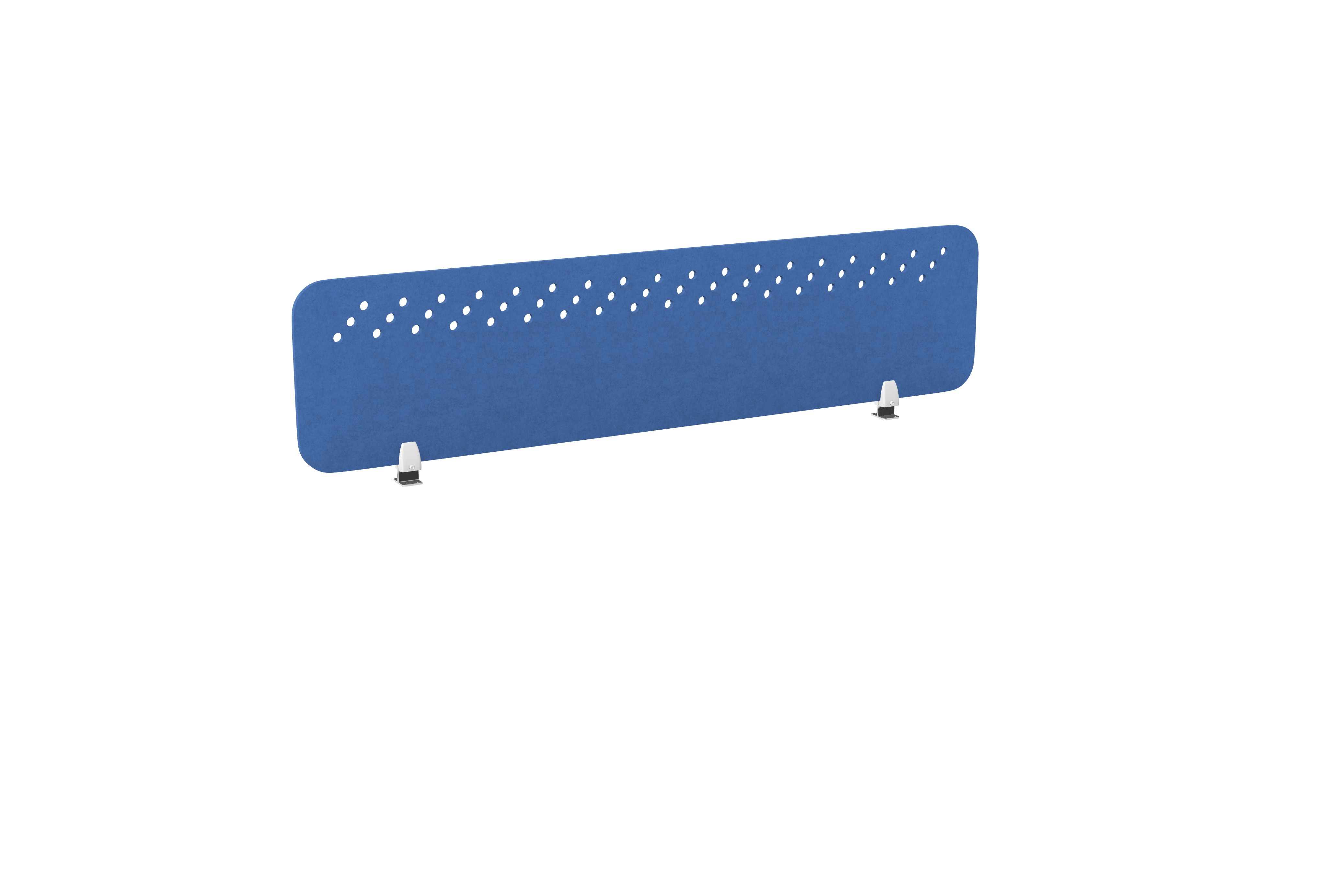 PET Screen - Desk Mounted Straight Top 1590w x 400h - Pattern 3 - Blue ...