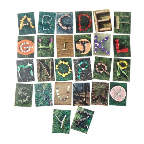 Natural Alphabet Cards Uppercase