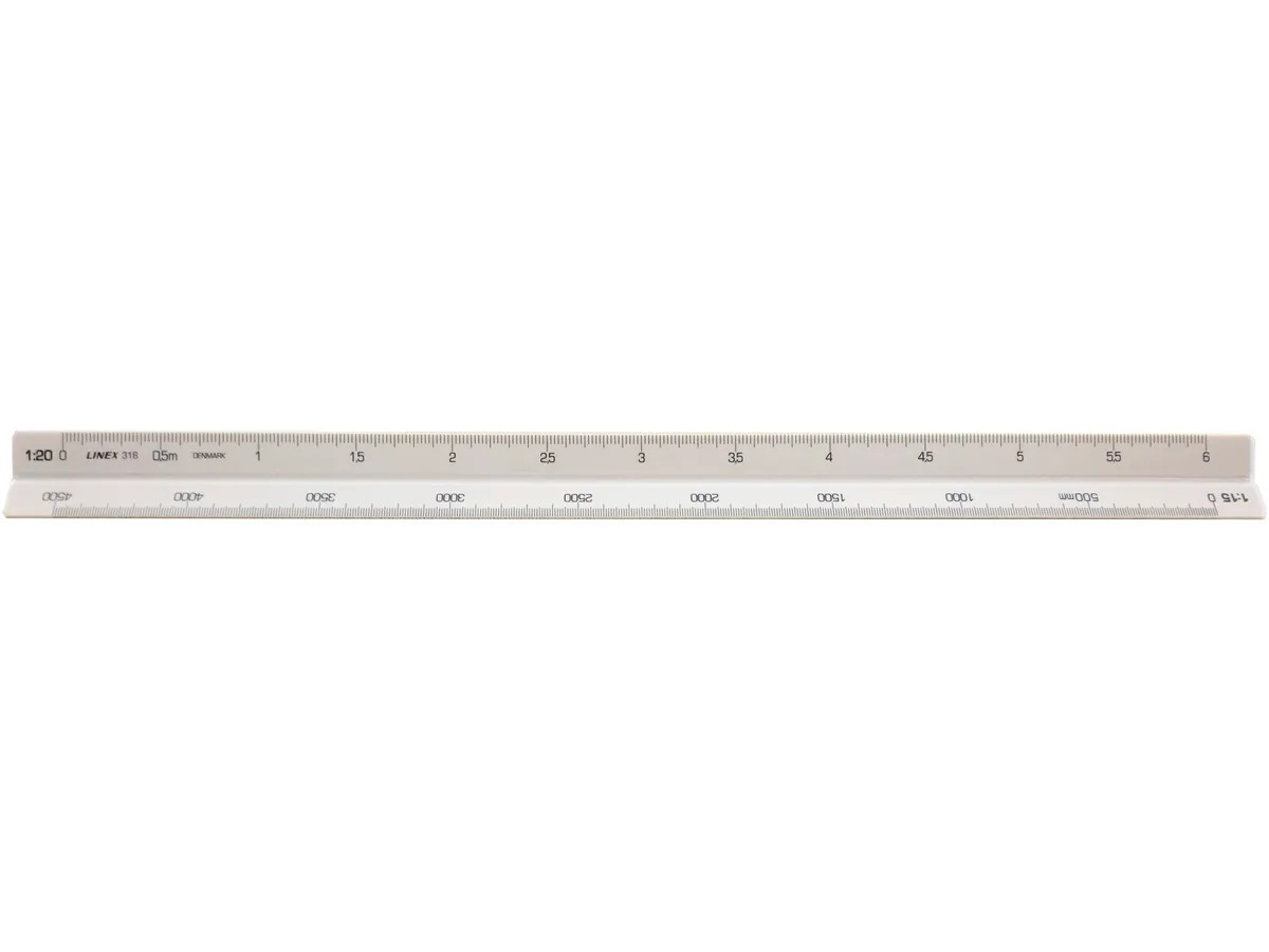 Linex 318 Triangular Scale Ruler 300mm 995400