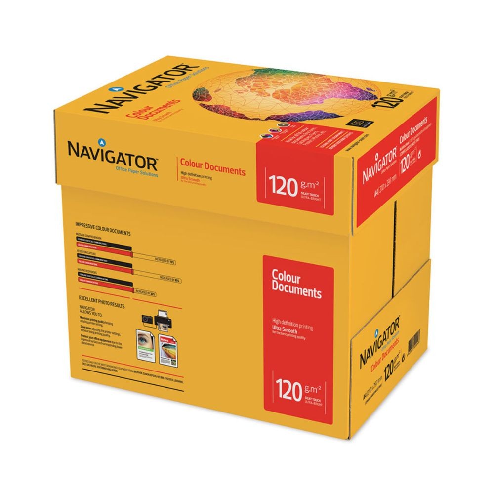 Navigator A4 120gsm White Paper (2000 Sheets) | Copier & Printer Paper ...