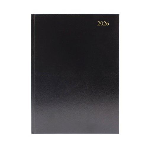 Buy 5 Star Desk Diary Day Per Page Appointment A5 Black 2026 from Codex ...
