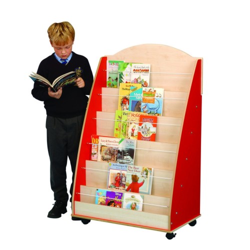 Red/Maple Face On Book Display Unit