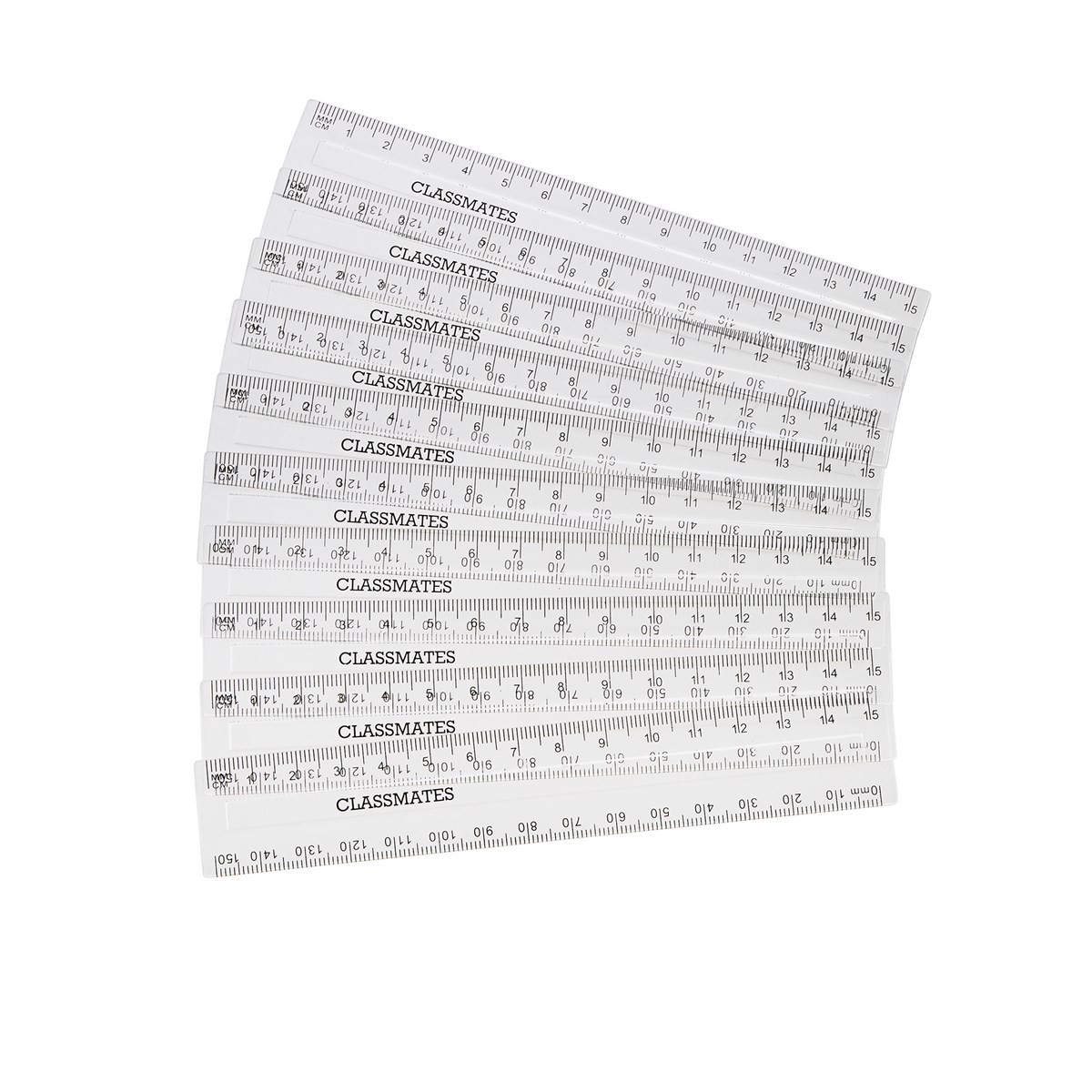 Super Saver 15cm/150mm Clear Plastic Ruler
