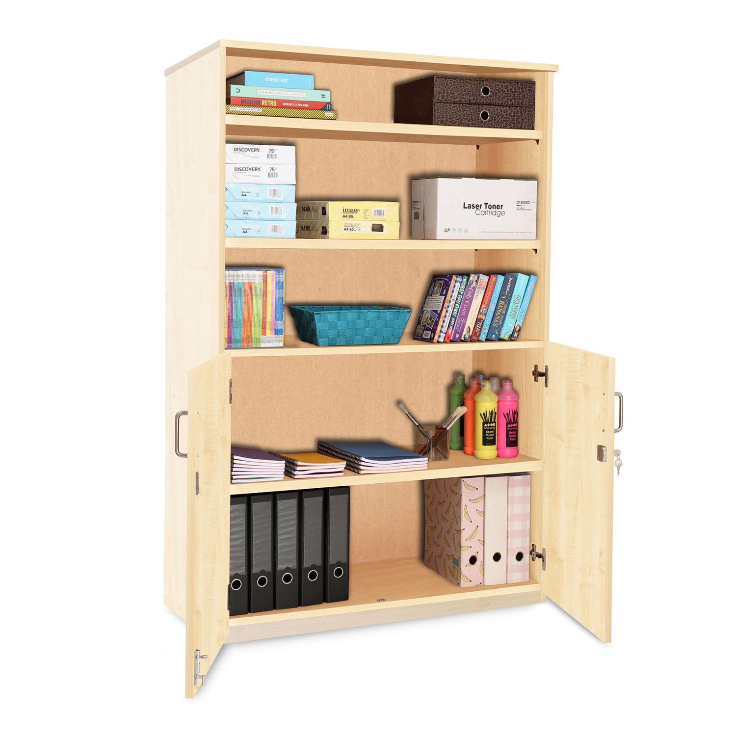 2 Door Lockable Stock Cupboards