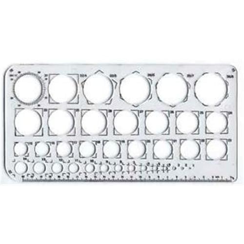 Craft Supplies & Tools to 36 mm. Circle Template--1 mm Metalworking ...