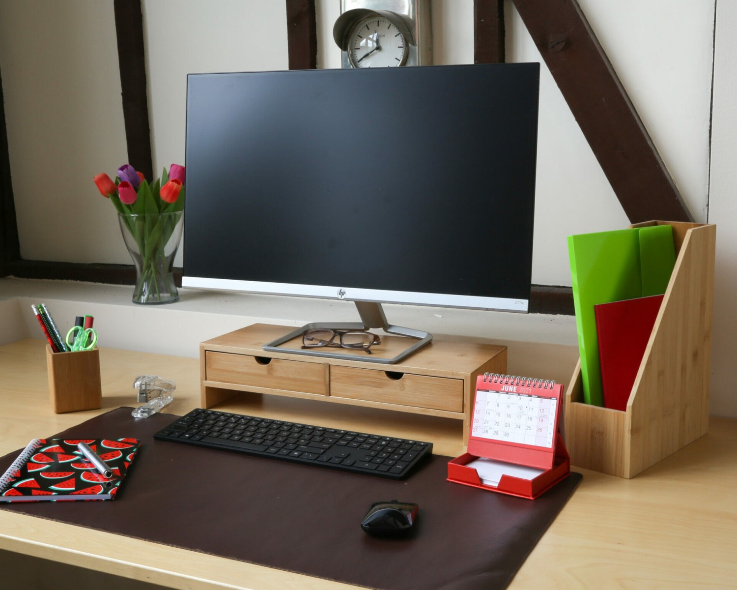 Bamboo Monitor Stand. OUT OF STOCK