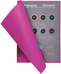 Flash Recycled Bright Light Weight File Folders, A3 Folded x 100