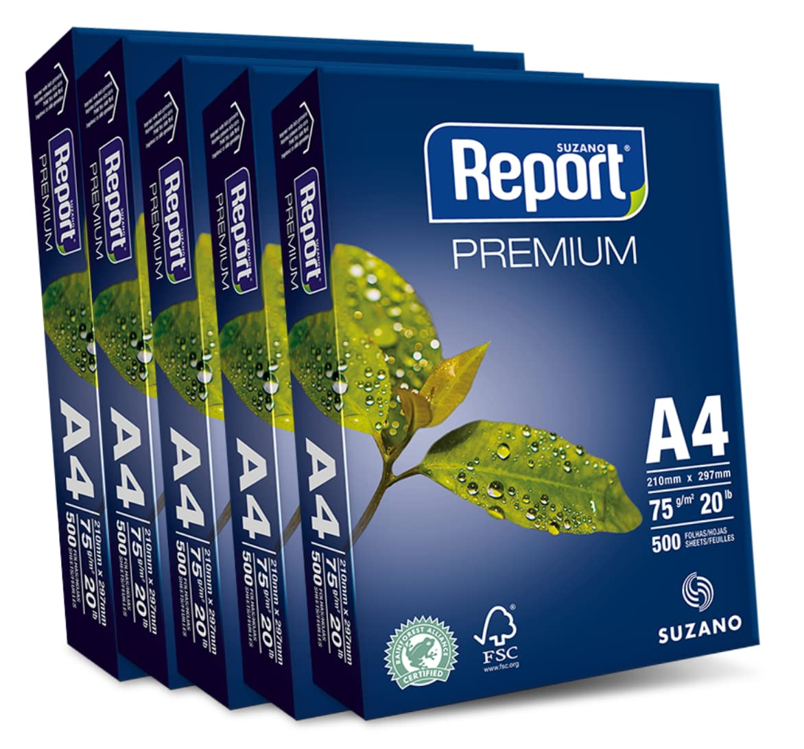 Report Premium A4 White Copier Paper 75gsm Bx2500 - MBM Omega