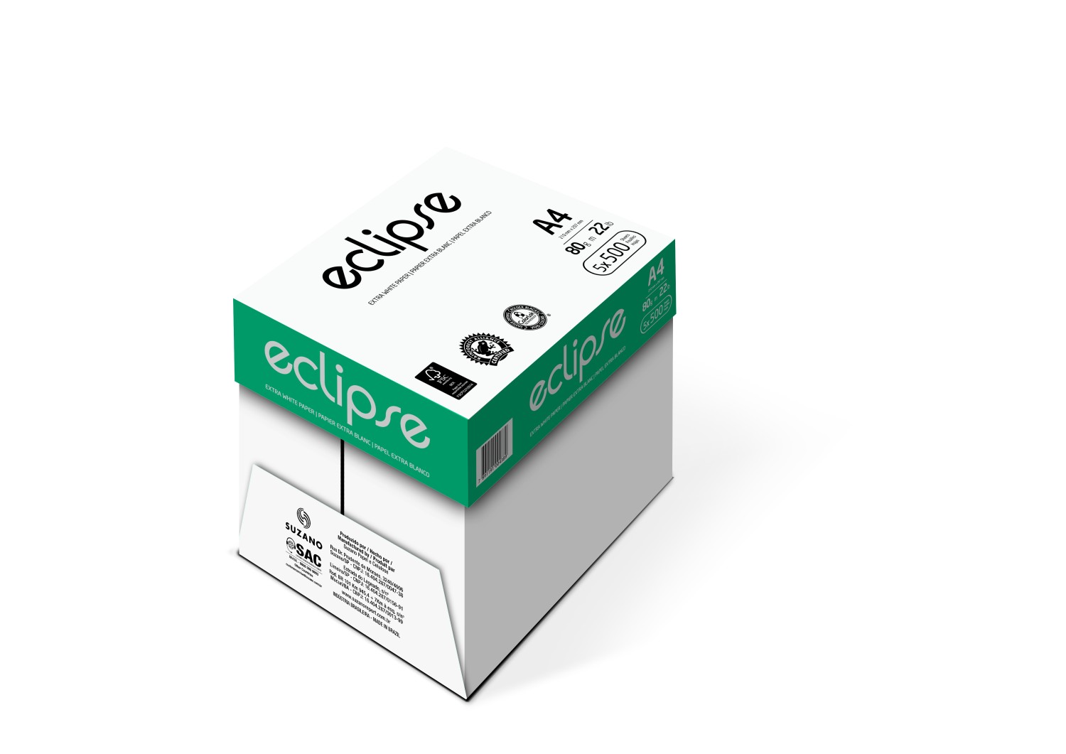 Eclipse Copier Green Box A4 - Box of 5 Reams