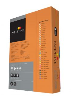 Paperline Saffron Orange Colour Laser & Inkjet Paper A4 80gsm (500 Sheets)