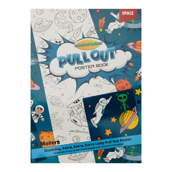 Woc 3m Pull Out Poster Colouring Book - Space