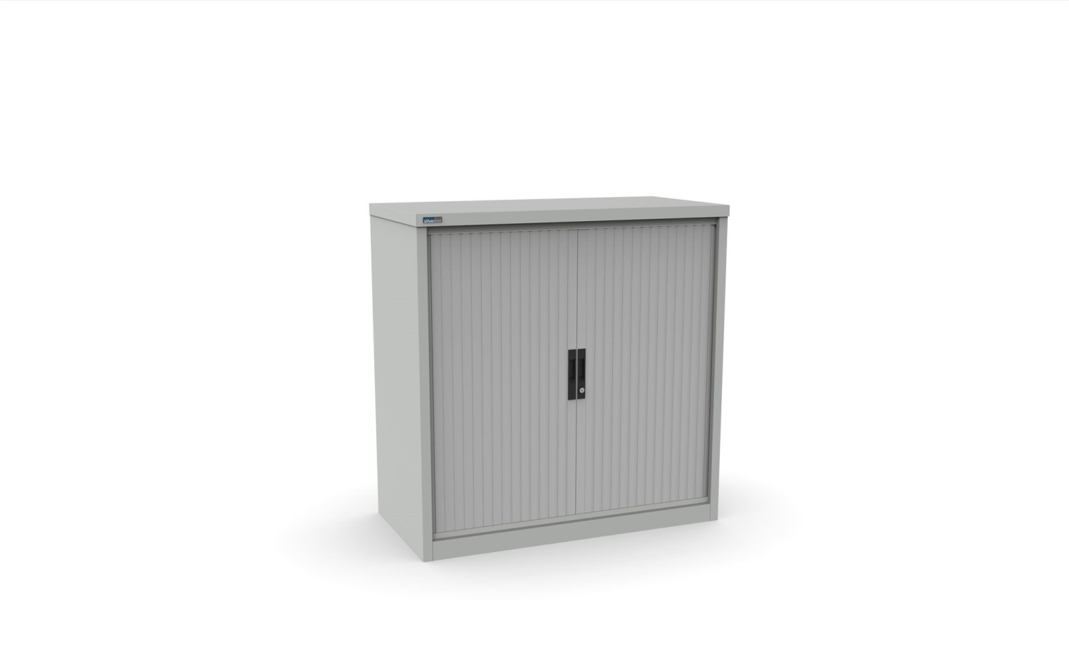 Kontrax Double Door Tambour Unit 1016mm High in Light Grey