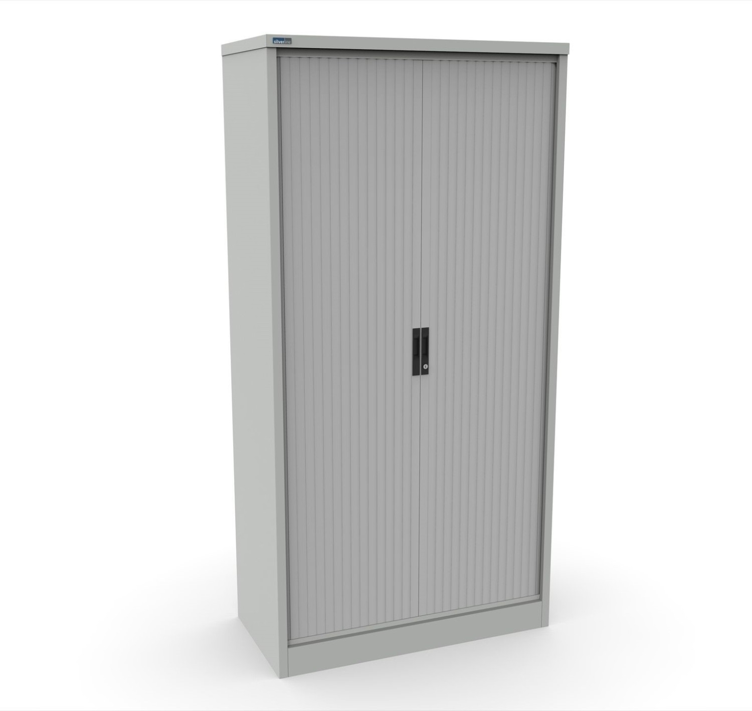 Kontrax Double Door Tambour Unit 2000mm High in Light Grey