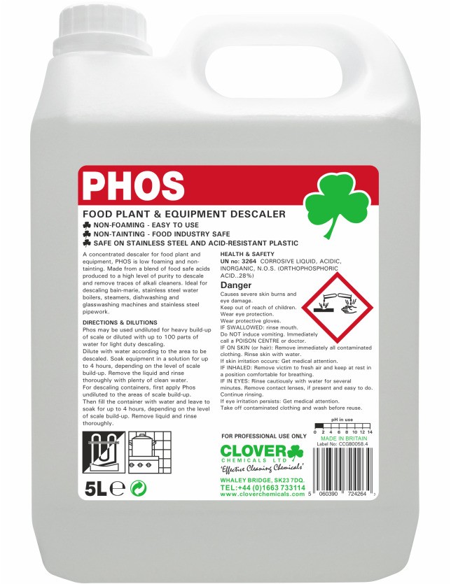 Phos Food Plant Descaler 5ltr