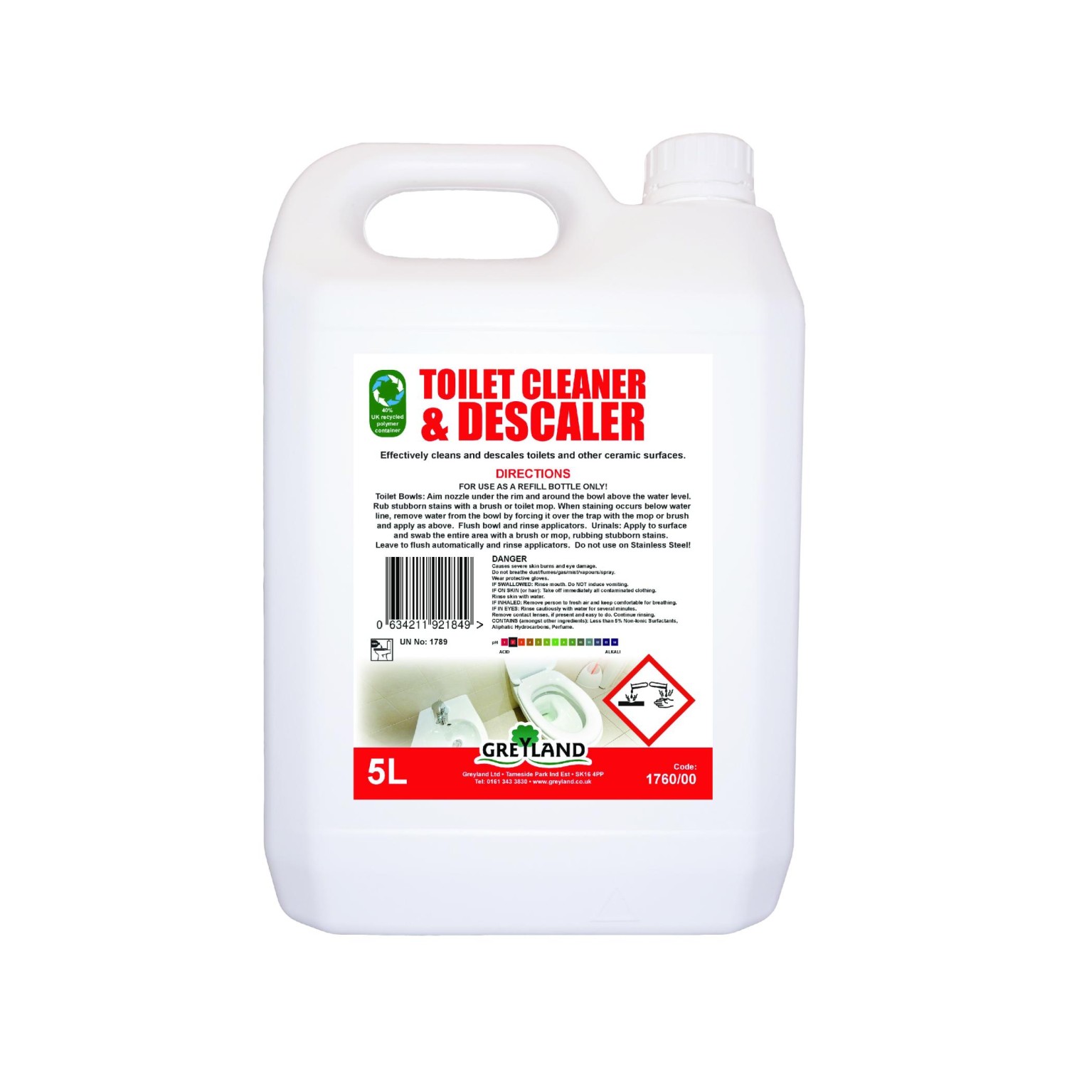 Greyland Toilet Cleaner & Descaler 5ltr