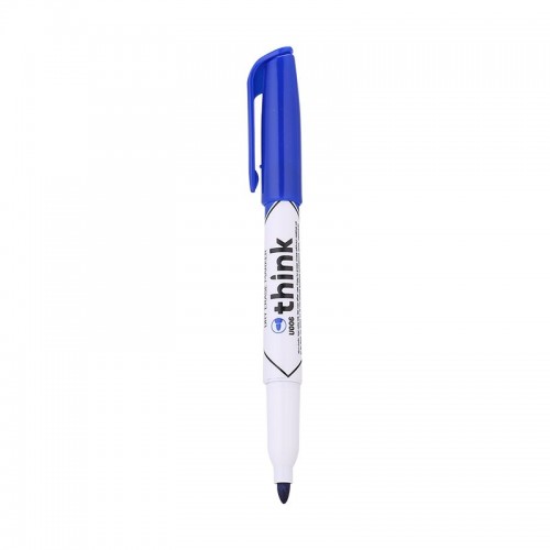Deli Think Whiteboard Pen Blue Bx12