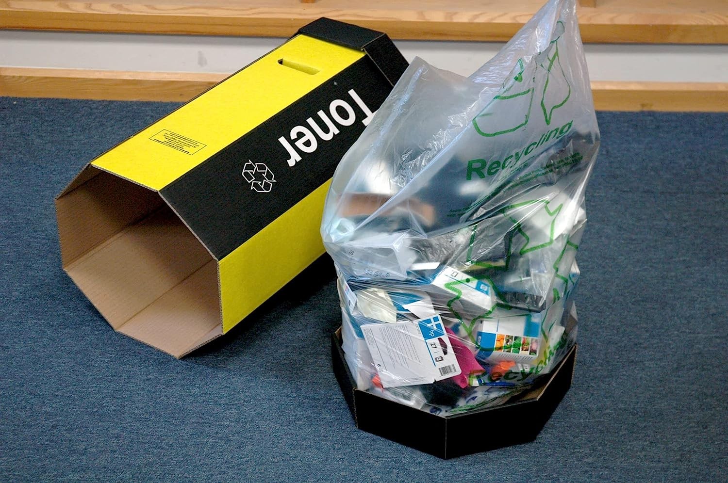 Acorn Cartridge Toner Recycling Bin 60 Litre Black / Yellow PK5 059783 ...