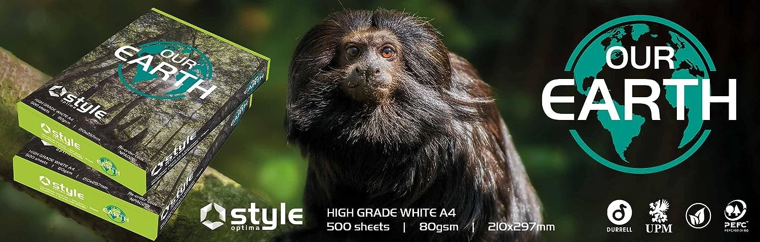 Sustainable A4 Paper 80gsm White | Our Earth by Durrell