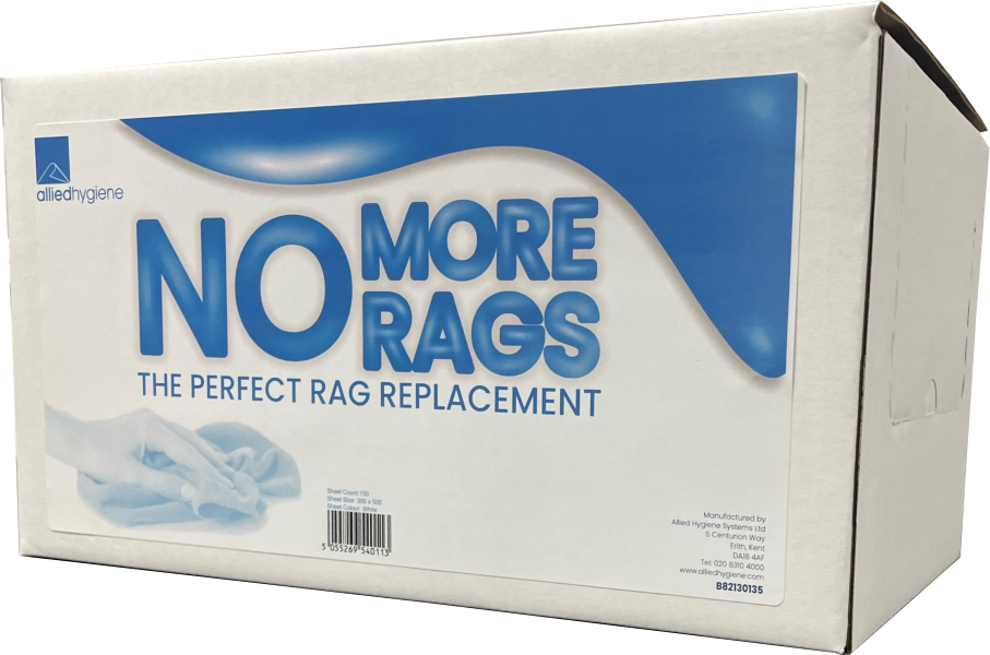 Allied 'No More Rags' Dispenser Box Tek-Wipe White 65gsm 300mm x 500mm ...