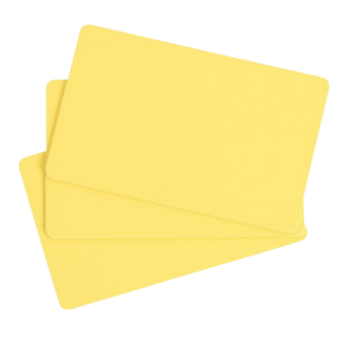 Evolis C4101 Yellow PVC Cards - Pack of 100