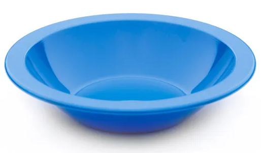 Harfield Polycarbonate Rimmed Bowls - Blue - Pack x10
