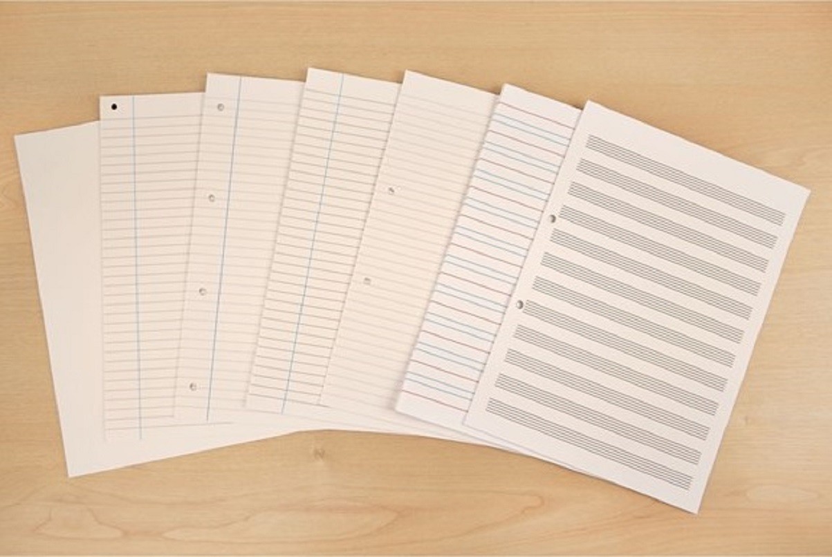 Classmates A4 Music Paper 12 Stave Manuscript 2 Hole Punched - 1 Ream