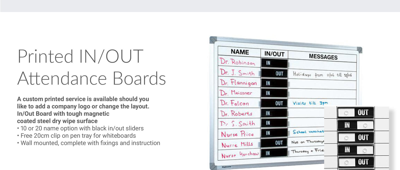 Custom Printed Whiteboards | Langstane