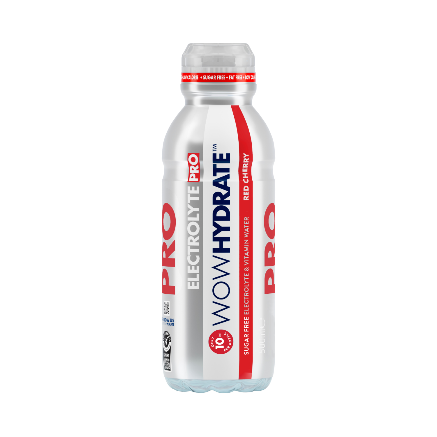 Wow Hydrate Electrolyte PRO Drink - Red Cherry (12x500ml)