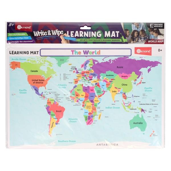 Learning Mat - The World Map