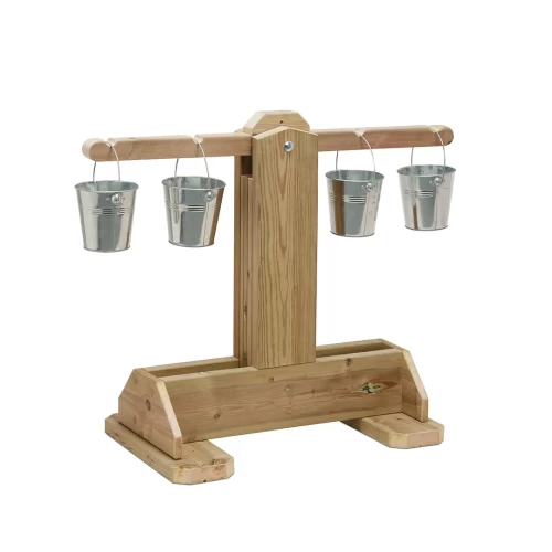 Wooden Balance Scales - 90 x 45 x 70cm - Per Set