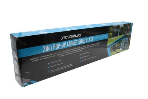 PrecisionPLAY 2in1 Pop-up Target Goal - Portable Football Fun