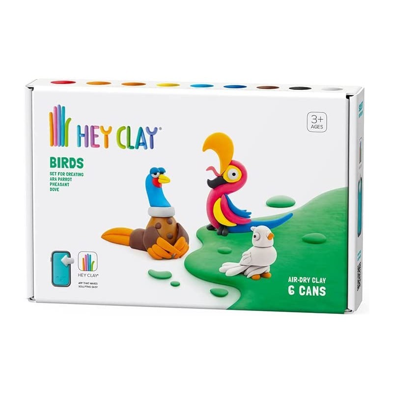 Hey Clay Birds 6 Can Set - Fagan Toys