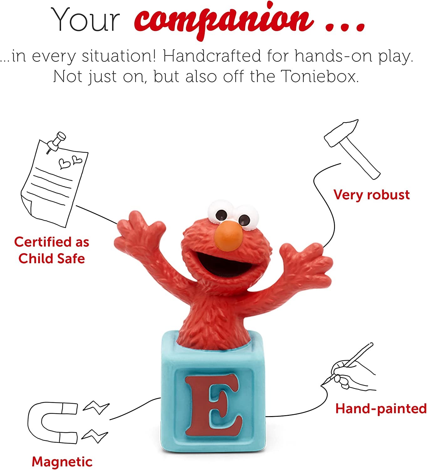 Cookie Monster Tonies Elmo Toy Tonies Elmo & Tango Audio Figurine - 35 ...