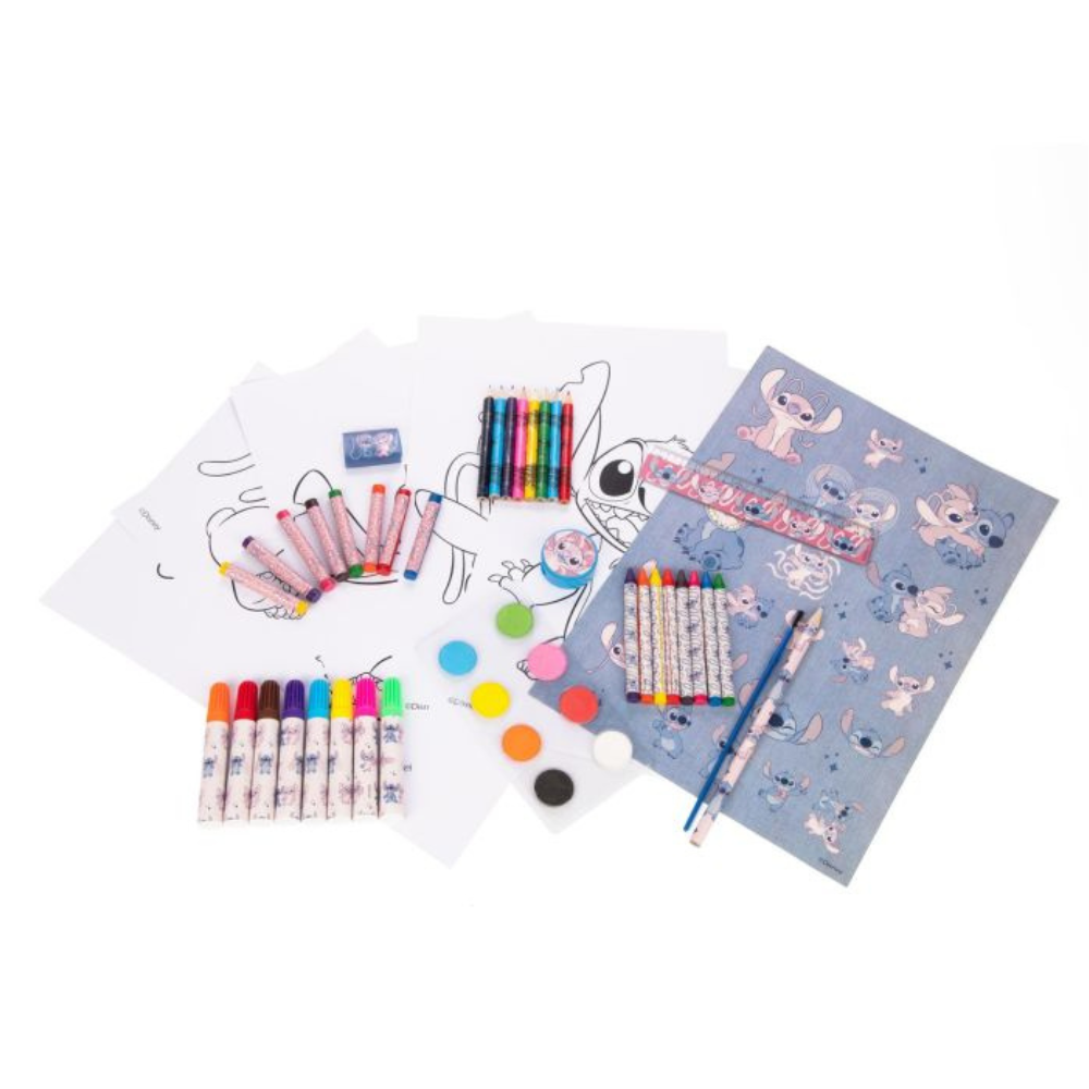 Disney Stitch Paint and Colour Art Kit Fagan Toys