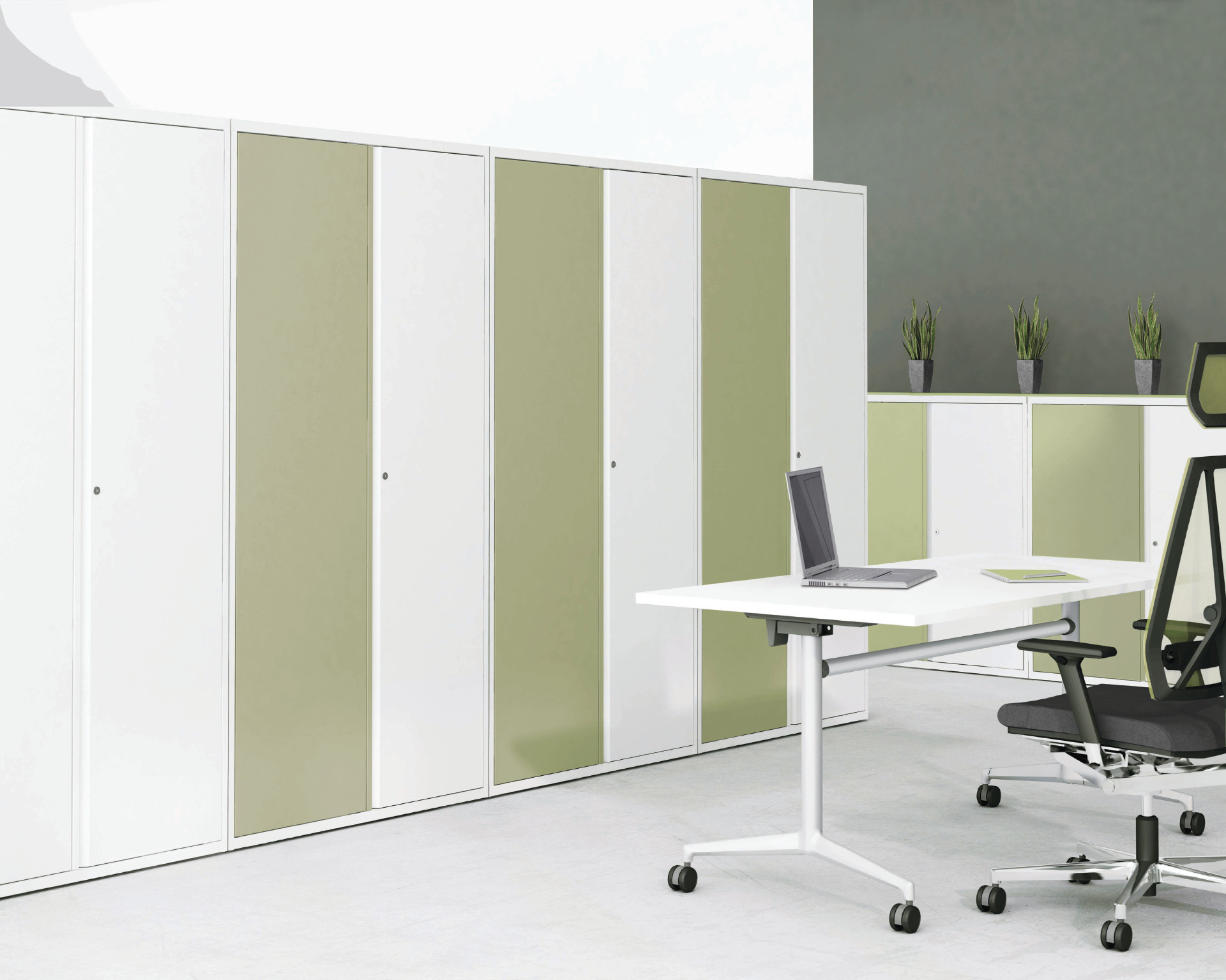 Silverline Freedom Two Door Metal Cupboards