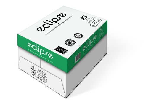 Chariot Office Supplies - Eclipse Green A3 80g Paper - Box of 5 Reams