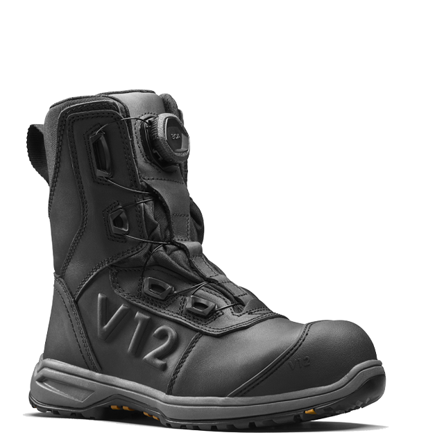 V12 Footwear V2425 Womens Vanguard IGS BOA Fit Hi-Leg Safety Boots Black