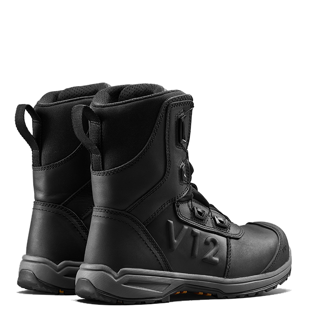 V12 Footwear V2425 Womens Vanguard IGS BOA Fit Hi-Leg Safety Boots Black
