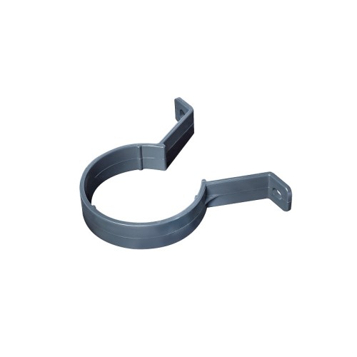 Round Anthracite Pipe Clip 68mm