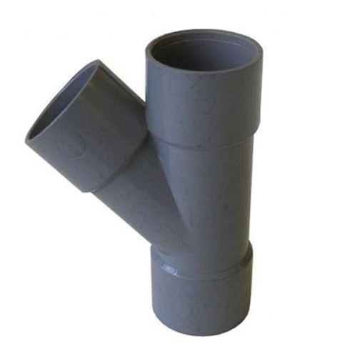 Branch 135 Deg Solv Weld Waste Grey 40MM