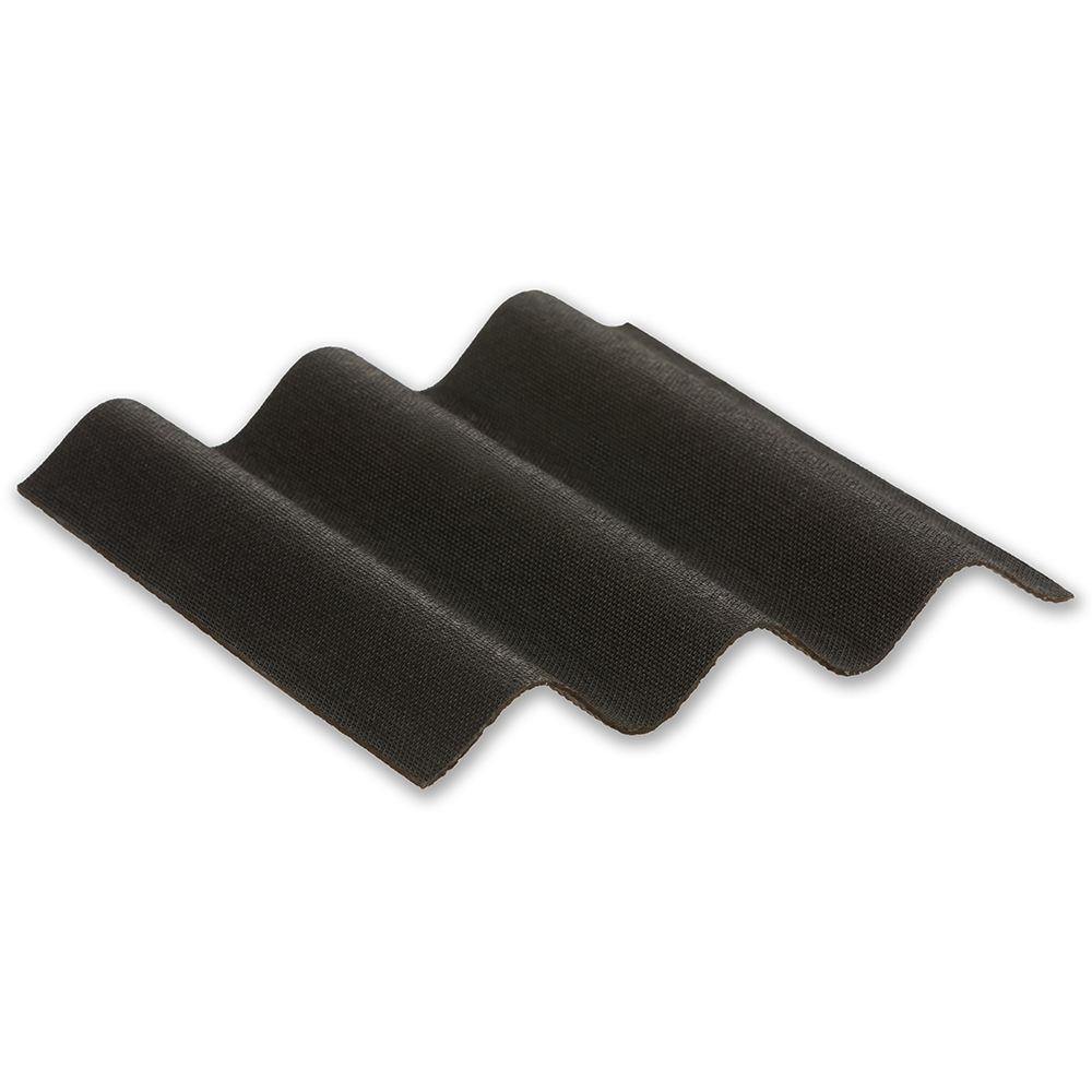 Bitumen 2.0m x 950mm Black Corrugated Roofing Sheet